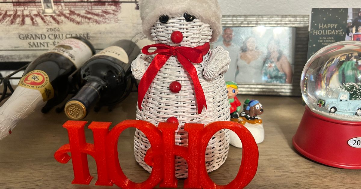 Hoho Decor Sign by Staceyluvs3d | Download free STL model | Printables.com