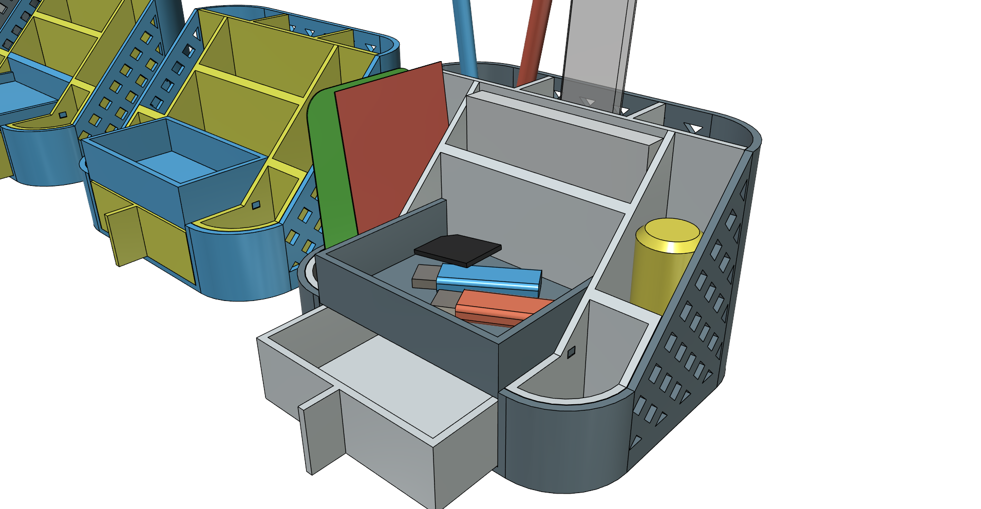 Desk organizer Desk organizers by REDZC | Download free STL model ...