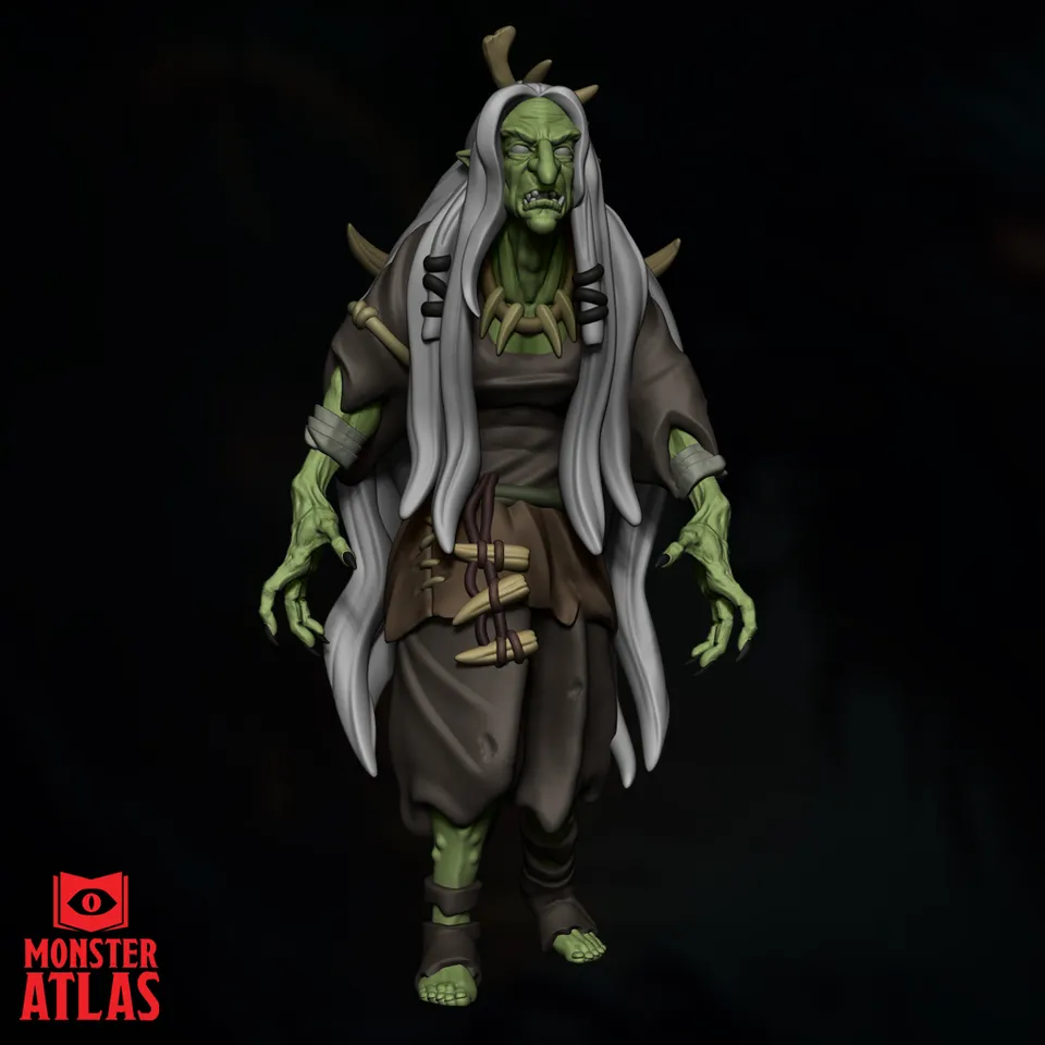 Green Hag (presupported) by Monster Atlas | Download free STL model ...