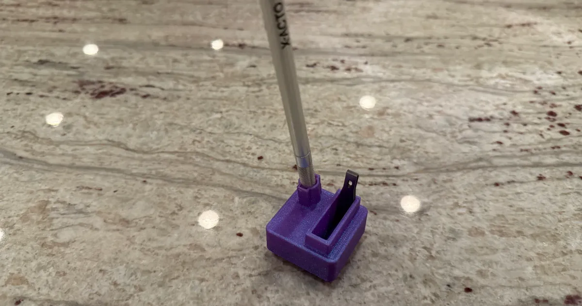 1x1 Gridfinity Refined Xacto Knife Holder by SiriusHollowspell | Download free STL model ...