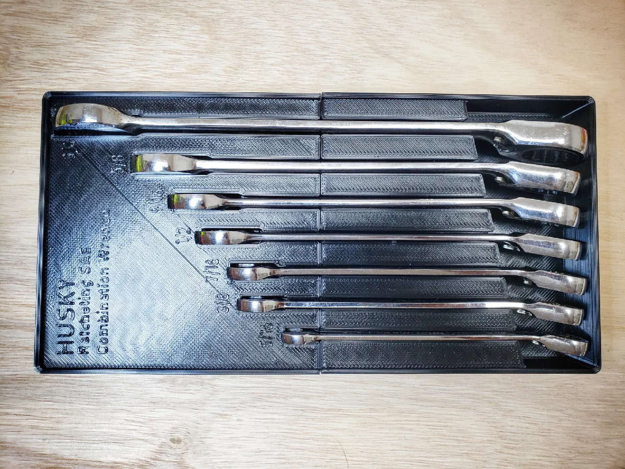 Husky Ratcheting SAE Combination Wrench Gridfinity Bin by A. Gonz ...