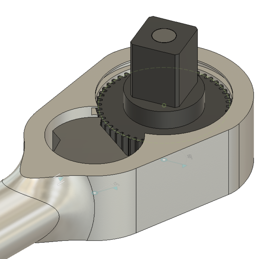 Rachet, socket wrench (3/8) by hazmataz | Download free STL model ...