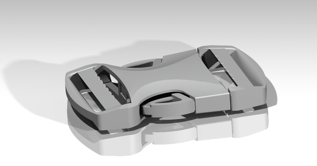 backpack Buckle 50 mm x 55 mm by PixelCrafter | Download free STL model ...