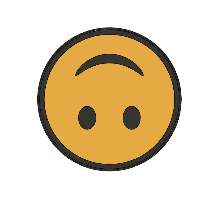 UpsideDown/Inverted Smiley Magnet (parametric) by mosselini1 | Download ...