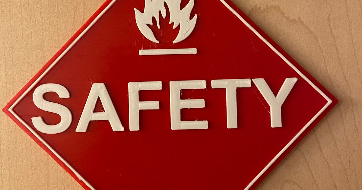 Safety 3rd sign by Flying printer | Download free STL model ...