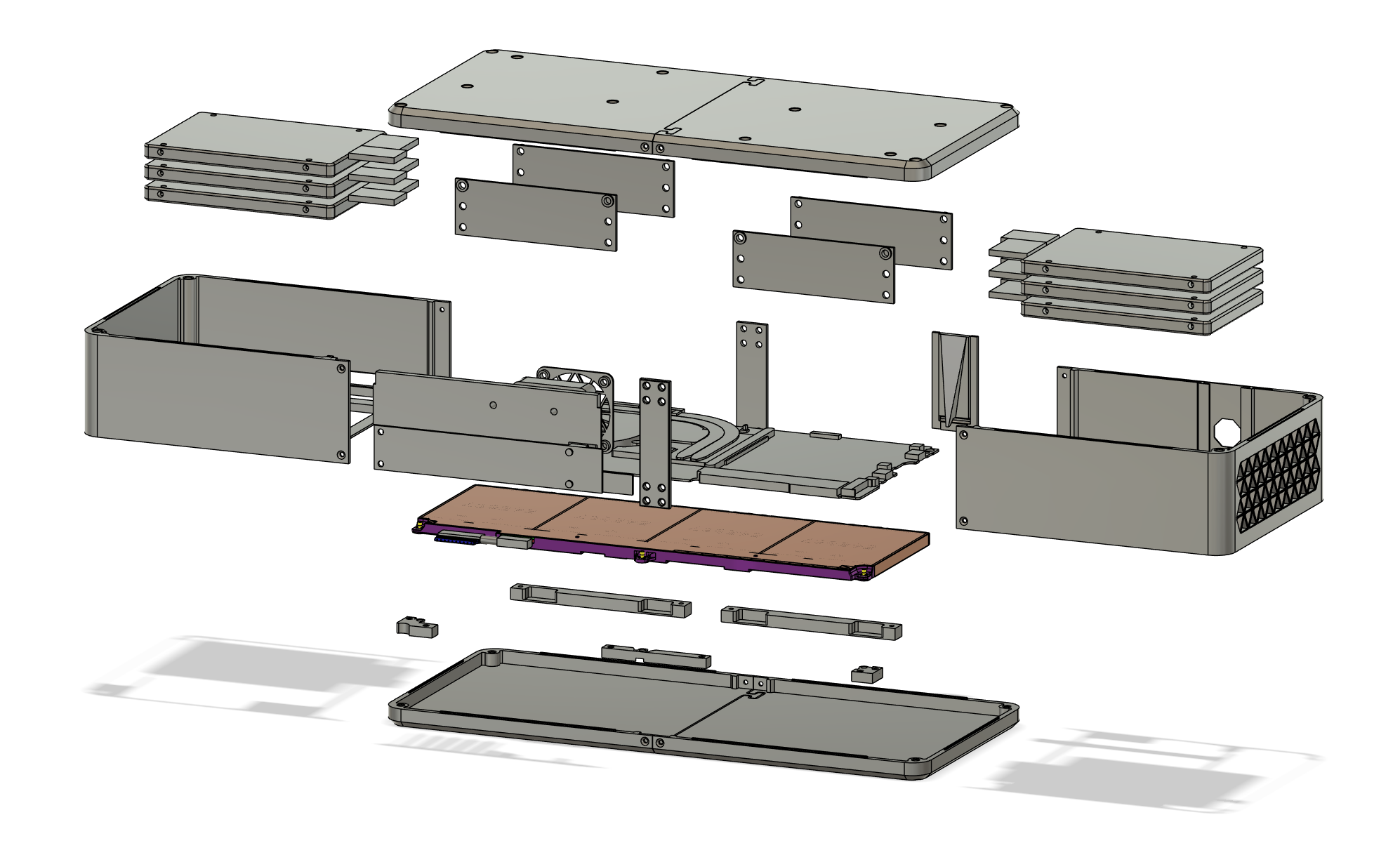 NAS/media server with battery backup by firealpaca | Download free STL ...