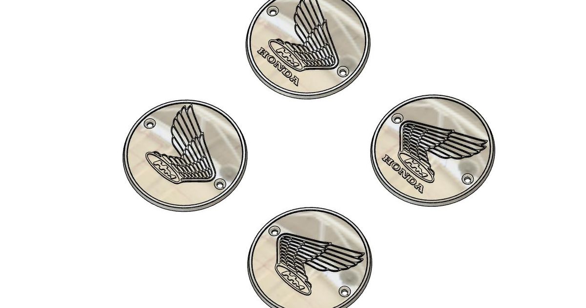 '60s Honda Motorcycle Tank Badges by JesseCrash | Download free STL ...