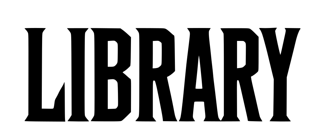 Signs: LIBRARY / KNIHOVNA by Nina Máčová | Download free STL model ...