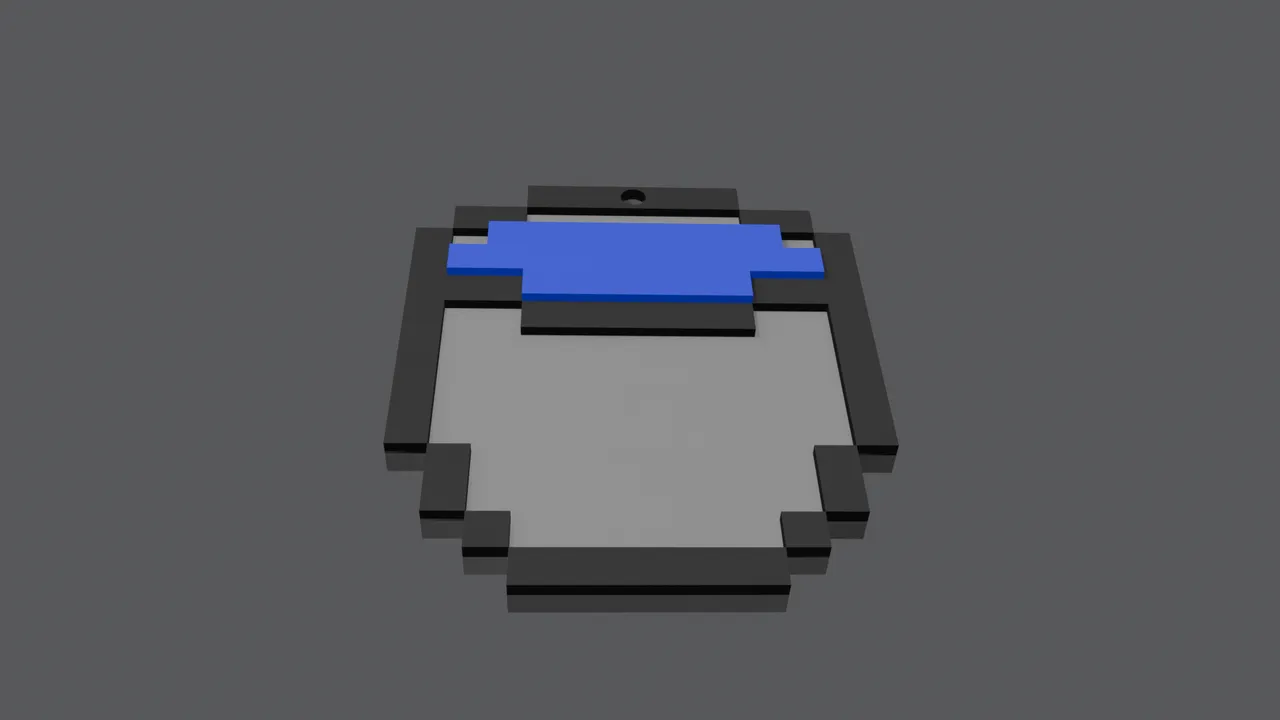 Minecraft Water Bucket keychain by PrintCube3D | Download free STL ...