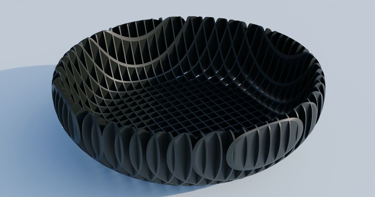 Squares See Through Bowl - Vertically por A2Modeling | Descargar modelo ...