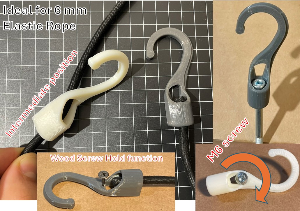 Alpha rope hook by Dalejandro | Download free STL model | Printables.com