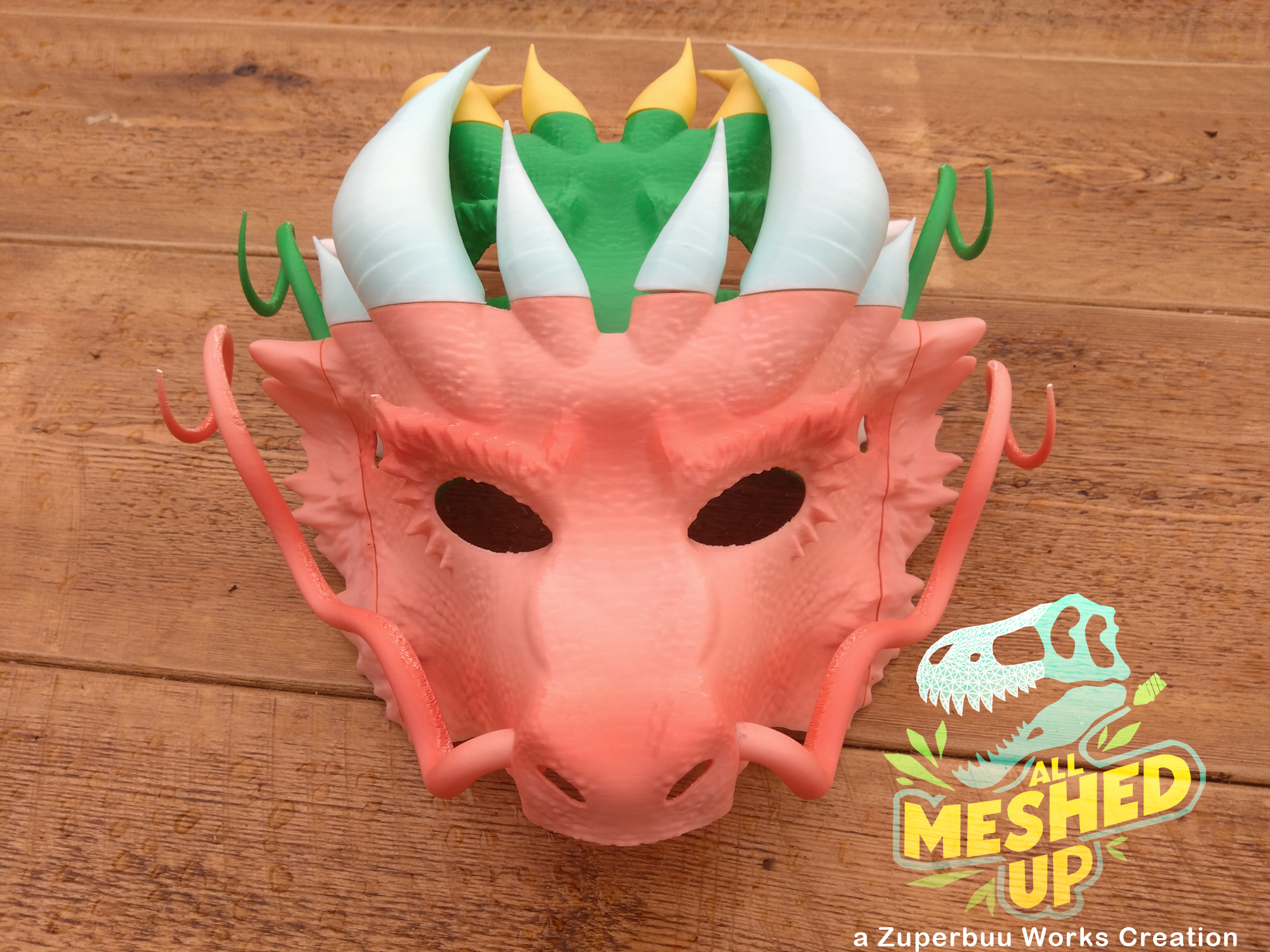 Eastern Dragon Masquerade Masks by zuperbuuworks | Download free STL ...