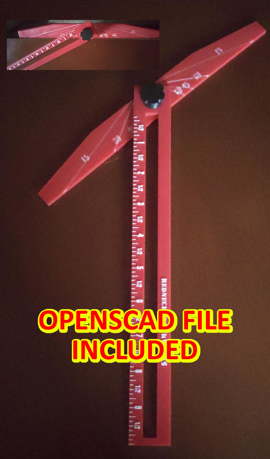 EZ Print Angled Marking Ruler by Cyclone-6 | Download free STL model ...