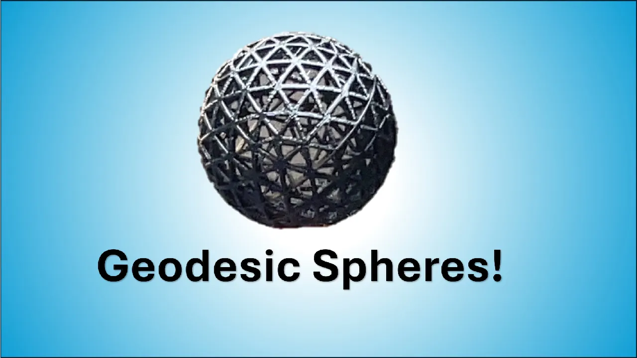 1V-6V Geodesic Spheres by 3DPrintingEnthusiast | Download free STL ...