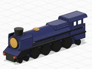 Simple Steam Train by Alexand3DP | Download free STL model | Printables.com