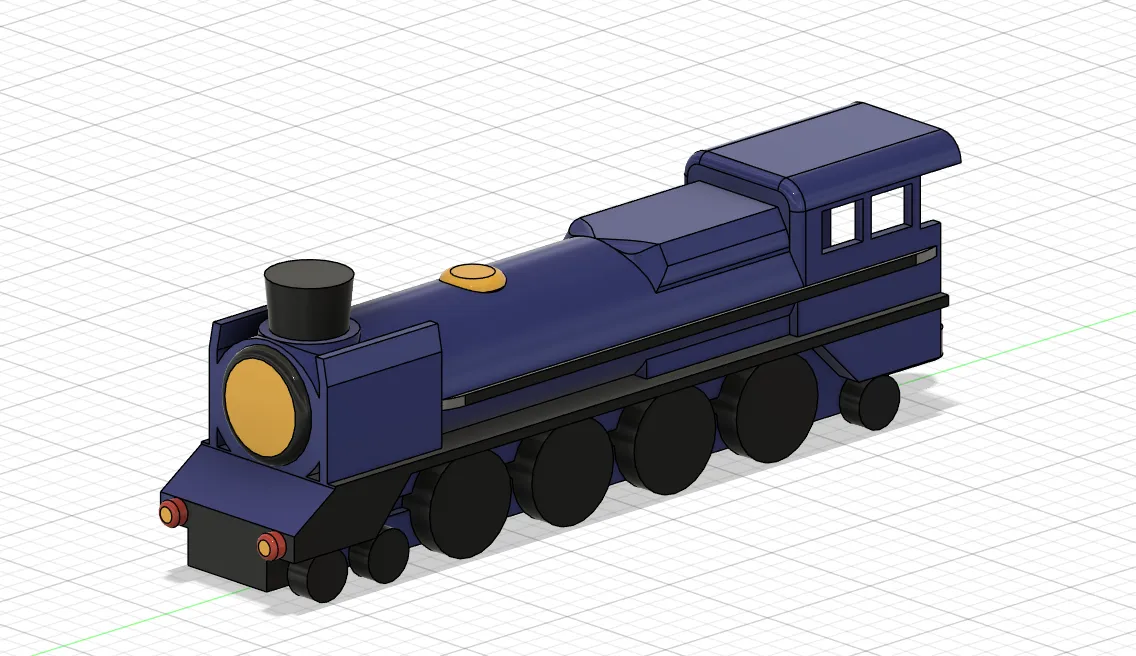 Simple Steam Train by Alexand3DP | Download free STL model | Printables.com