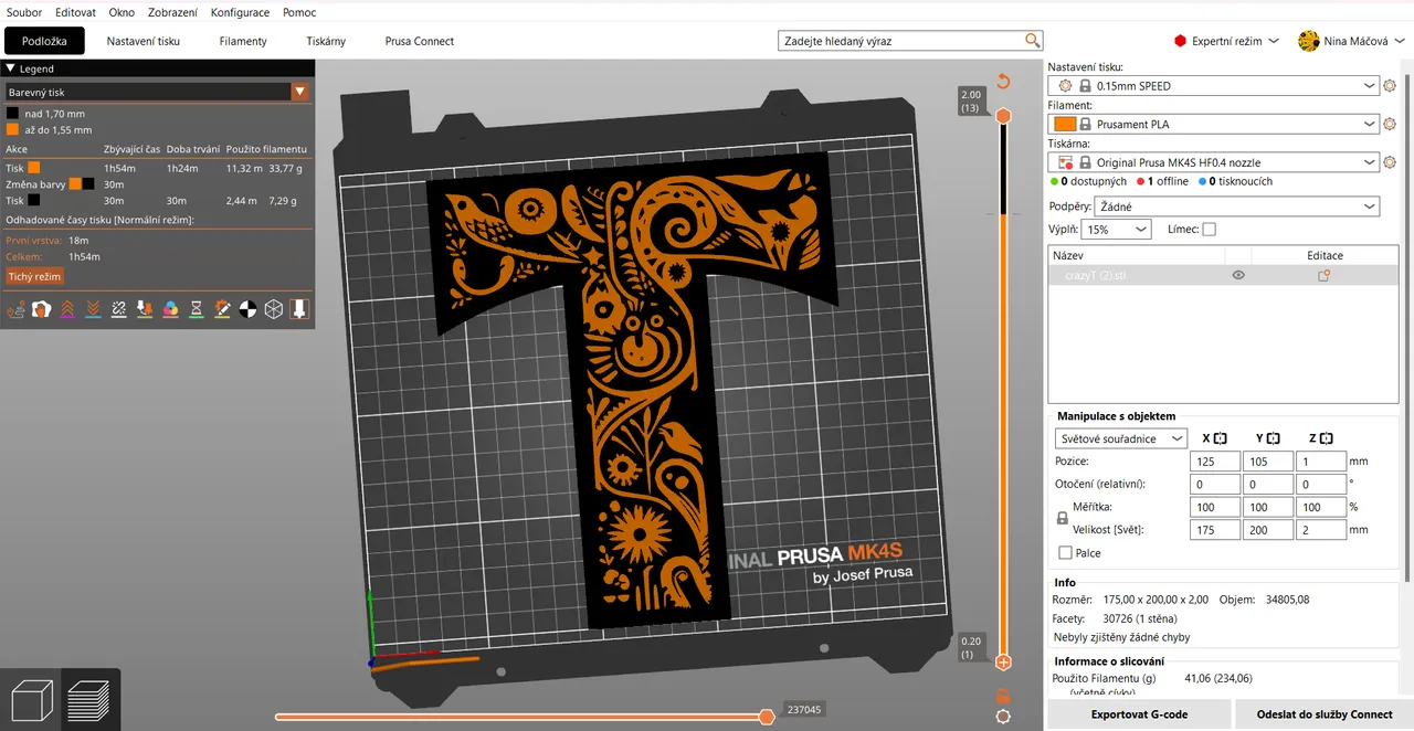 Crazy alphabet: Letter T by Nina Máčová | Download free STL model ...