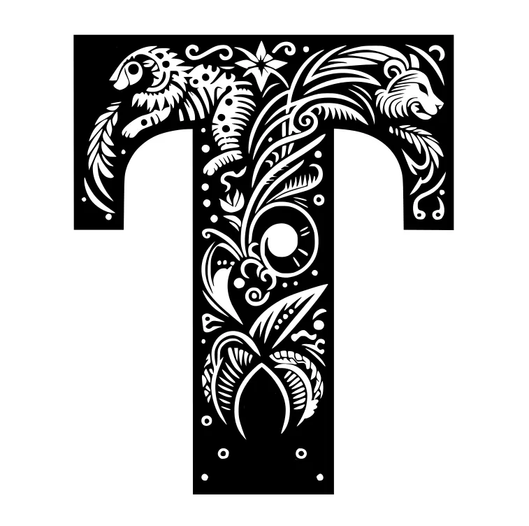 Crazy alphabet: Letter T by Nina Máčová | Download free STL model ...