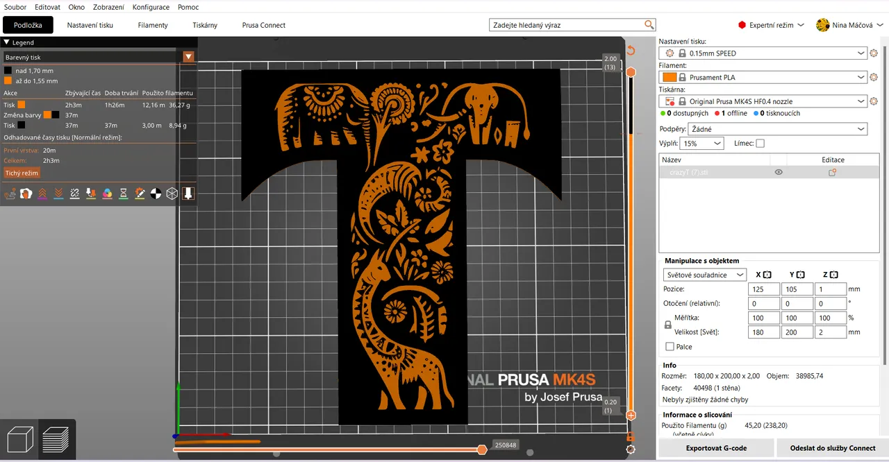 Crazy alphabet: Letter T by Nina Máčová | Download free STL model ...
