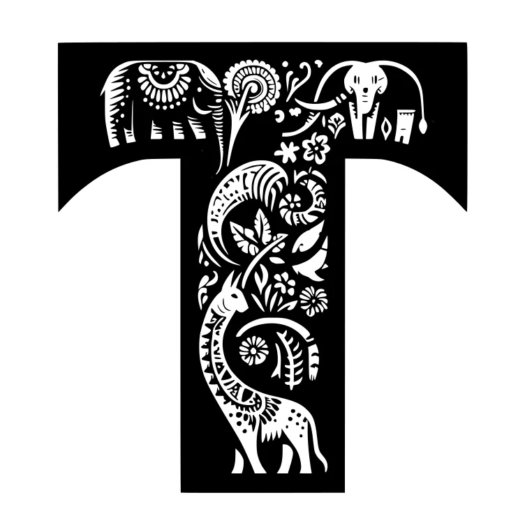 Crazy alphabet: Letter T by Nina Máčová | Download free STL model ...