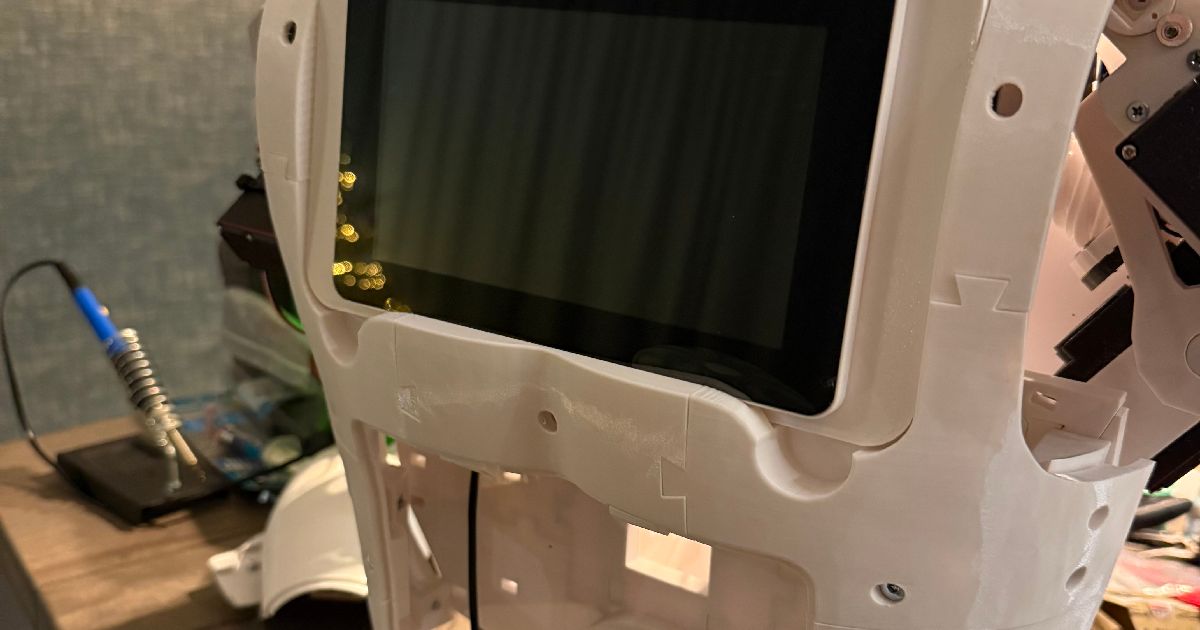 InMoov Robot - Raspberry Pi Touch Display 2 mount par dhunink ...