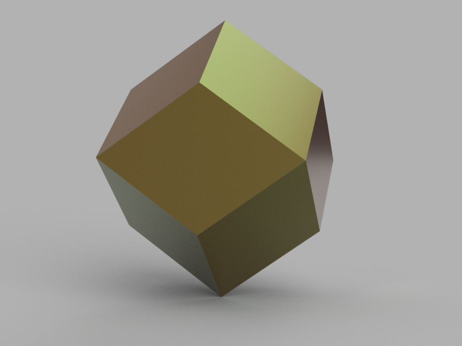 Low Poly Spheres: Rhombic Dodecahedron by Adam L | Download free STL ...