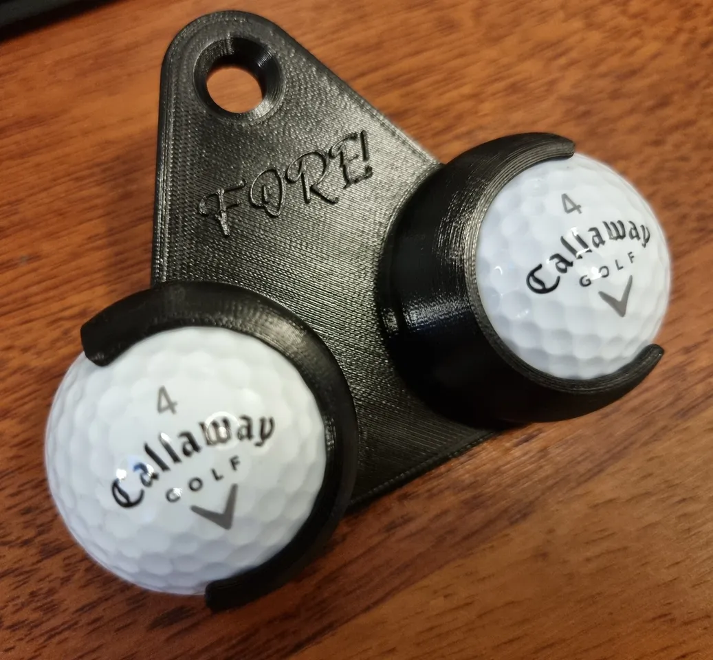 FORE! Golf Ball Holder by B3DS | Download free STL model | Printables.com