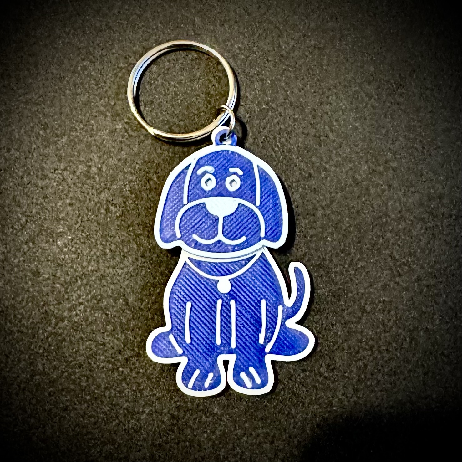 Dog Key Ring with Movable Head by cwlewis11 | Download free STL model ...