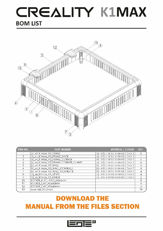 CREALITY K1 MAX - LID RISER V3 [FRAME EXTENSION KIT] by LEOTE [approach ...