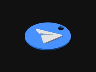 Telegram Keychain by Rikimanto99 | Download free STL model | Printables.com