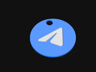 Telegram Keychain by Rikimanto99 | Download free STL model | Printables.com