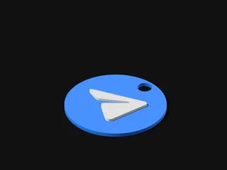 Telegram Keychain by Rikimanto99 | Download free STL model | Printables.com