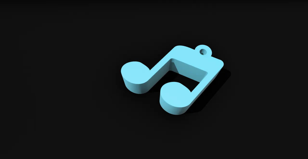 Musical note Keychain by Rikimanto99 | Download free STL model ...