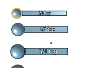 measuring spoons by ryan vaz | Download free STL model | Printables.com