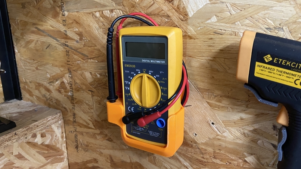 Wall mount for Hama digital multimeter by marcel293 | Download free STL ...