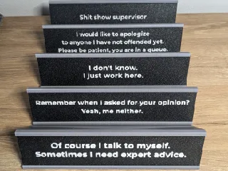 Yet another desk plate signs by Jirka B | Download free STL model ...
