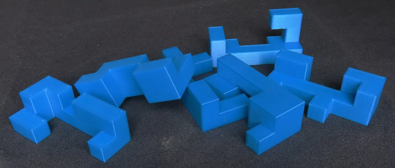 Overlapping 6-Piece Burr Puzzle by mad gardener | Download free STL ...
