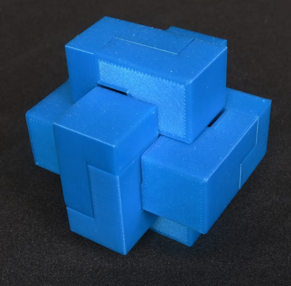 Overlapping 6-Piece Burr Puzzle by mad gardener | Download free STL ...