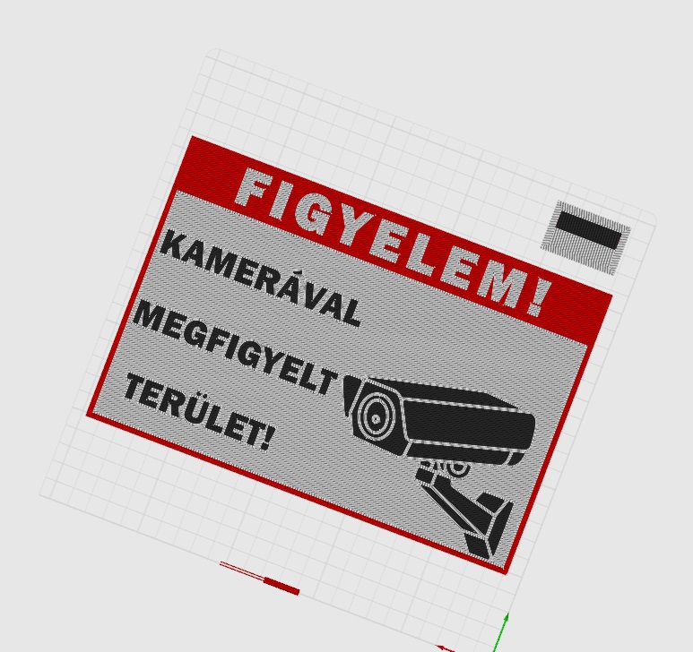 Camera security sign - Hungarian by lambonorbi | Download free STL ...