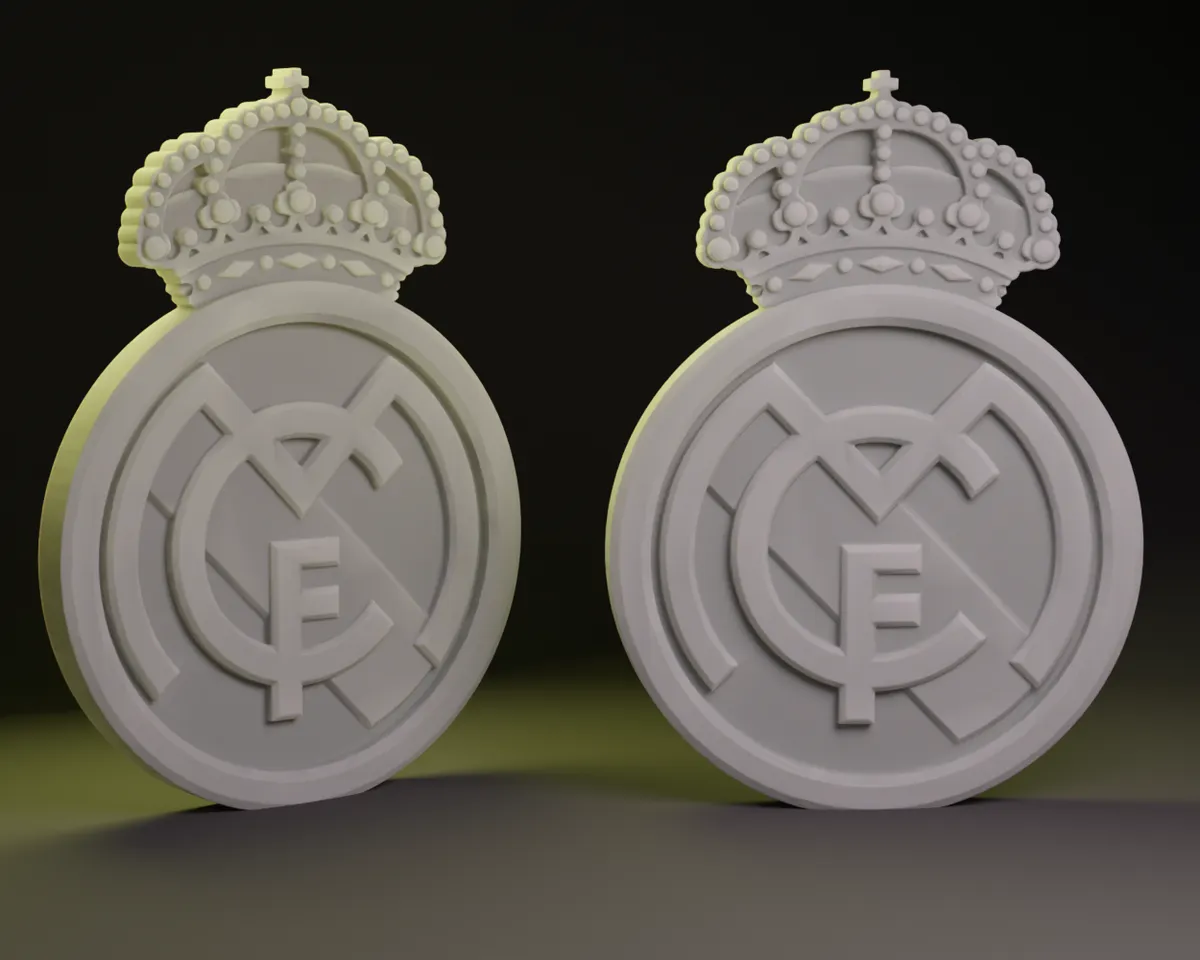 Real Madrid Football Club Logo by Peter Farell | Download free STL ...