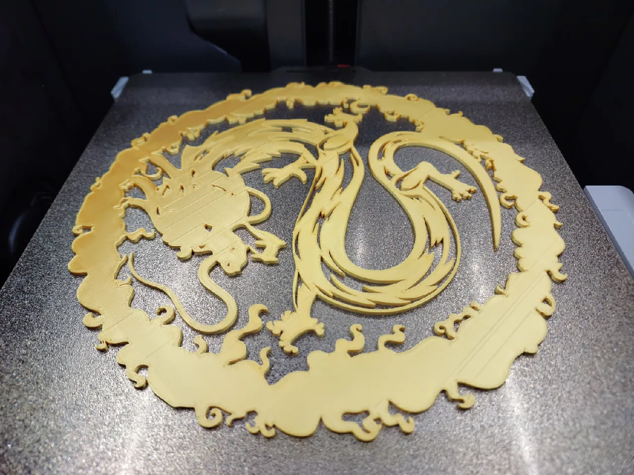 5 Layer Dragon Wall Art by Clod Stomper Productions | Download free STL ...