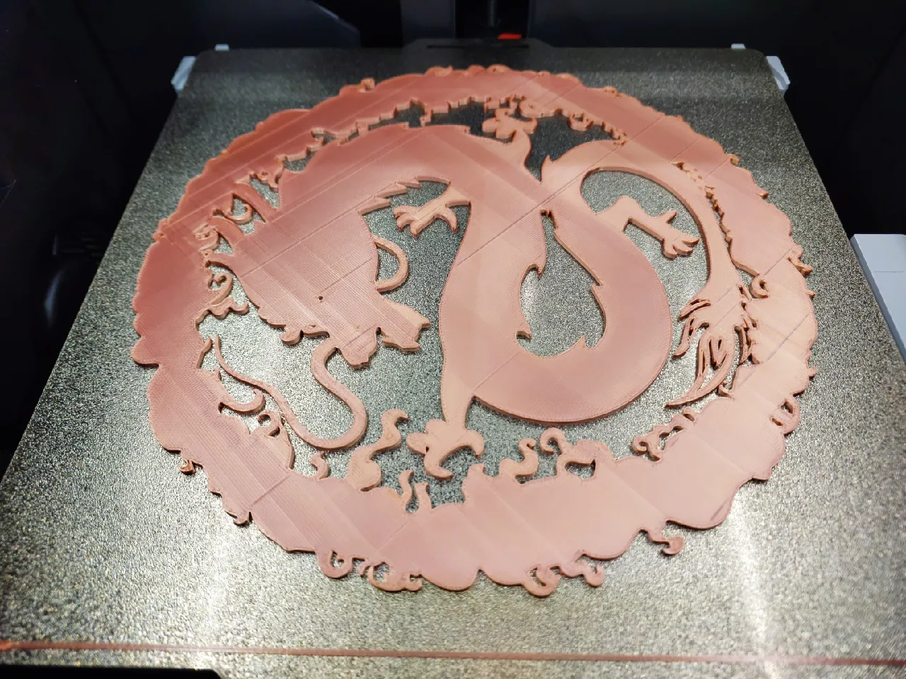 5 Layer Dragon Wall Art by Clod Stomper Productions | Download free STL ...