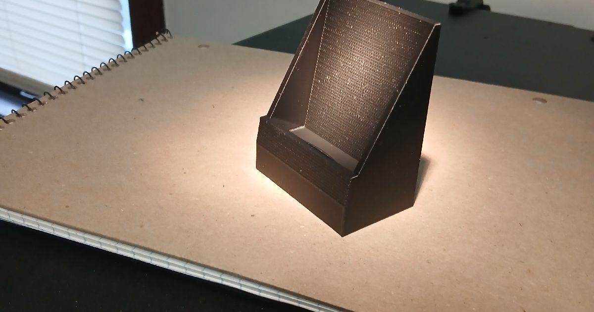 Vertical Business Card Holder with space for weights by John Marley ...