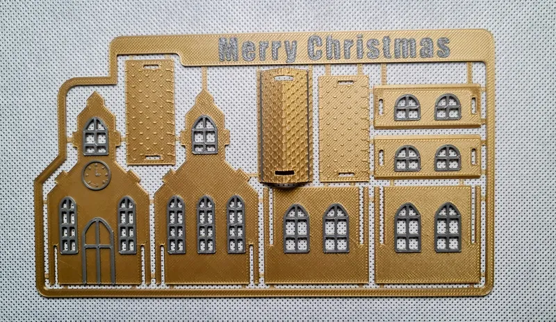 Christmas Card with a Small Church Puzzle by Rene Czerner | Download ...