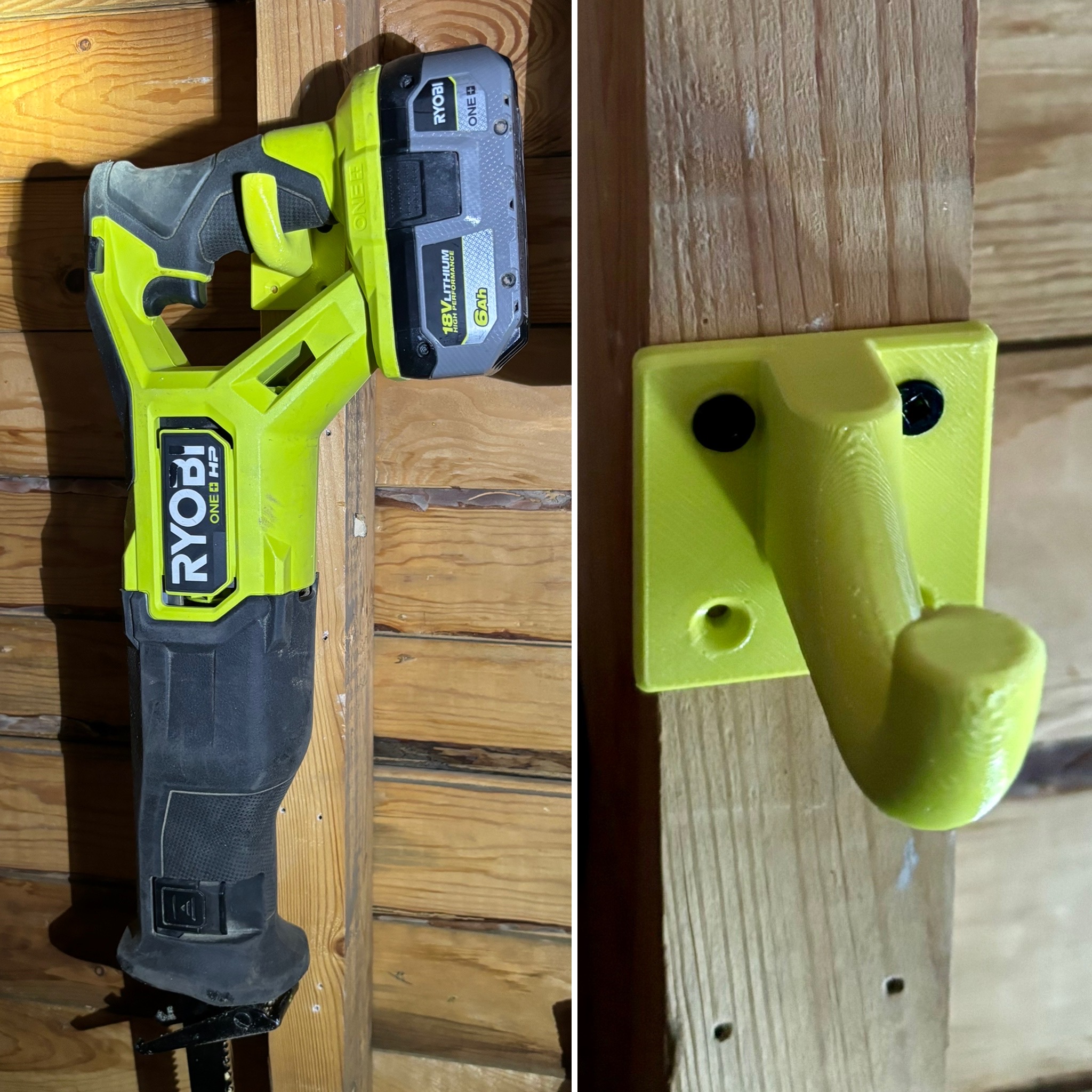 Ryobi 18v Reciprocating Saw Holder (Narrow Remix) by krazyderek ...