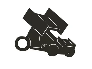 Sprint Car Silhouette Key Chain by Dev | Download free STL model ...