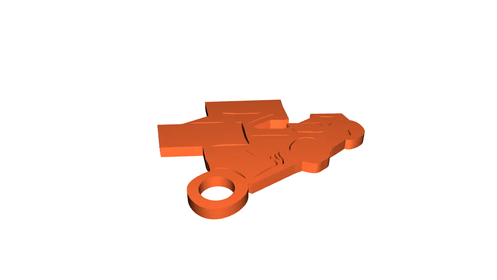 Sprint Car Silhouette Key Chain by Dev | Download free STL model ...