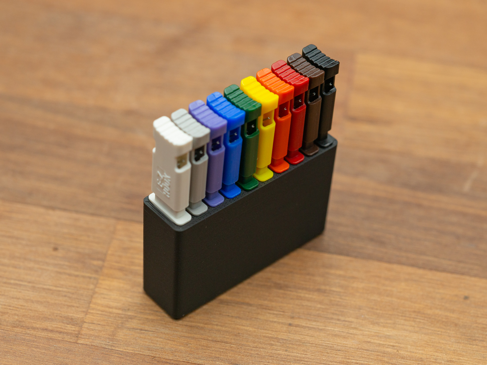 Customizable holder for micro hooks by flummer | Download free STL ...