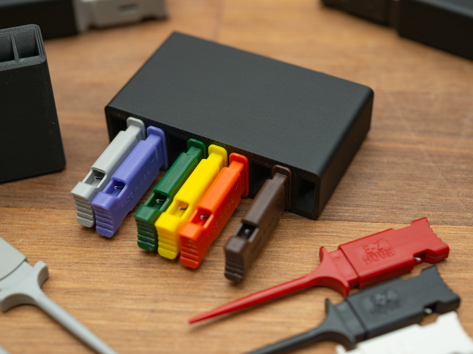 Customizable holder for micro hooks by flummer | Download free STL ...