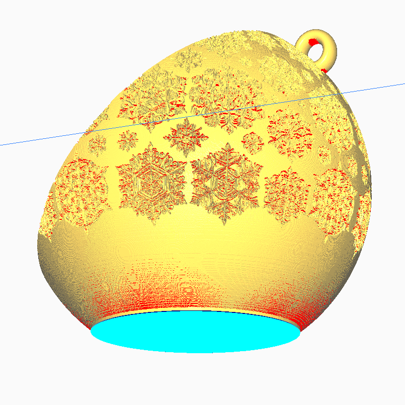 Snowflakes lithophane tea light ornament (to hang or stand on table) by ...